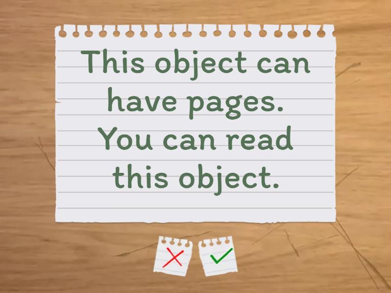 Guess the thing - Flash cards