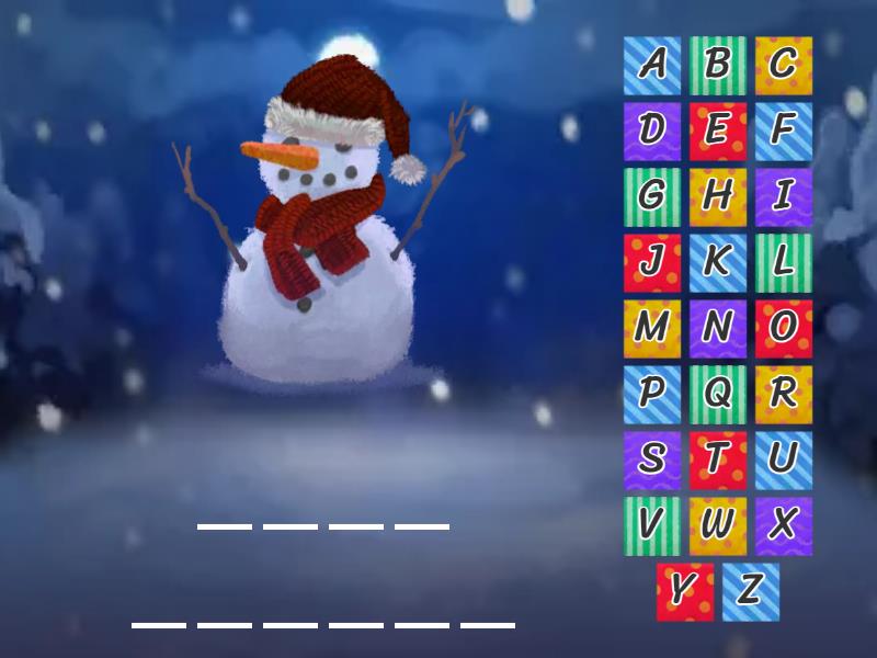 Winter activities - Hangman