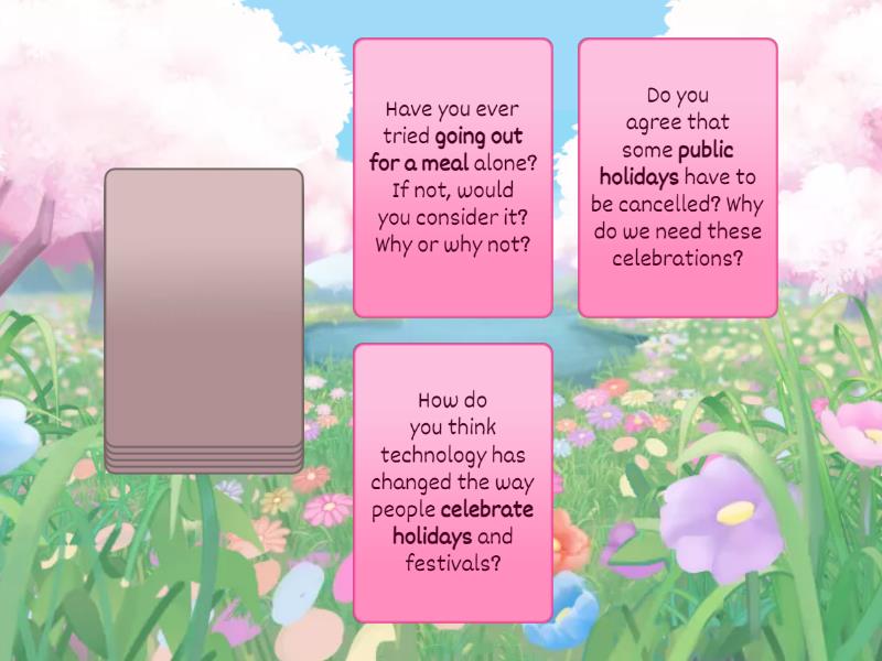 Roadmap A2+ (4A. Special days discussion) - Speaking cards