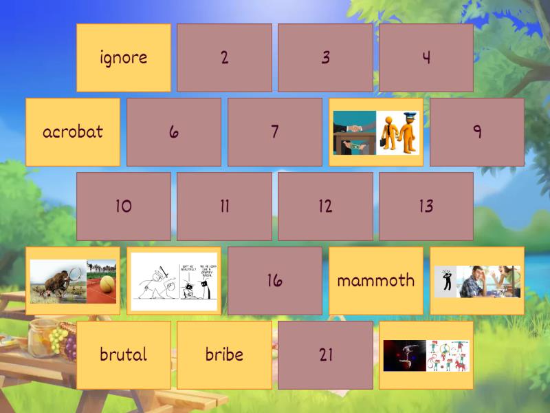 5.2 6th grade final review Sem2 - Matching pairs