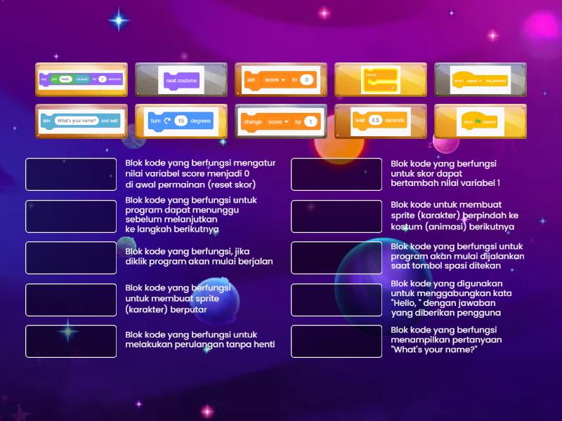 Algoritma Pemrograman - Scratch - Match up