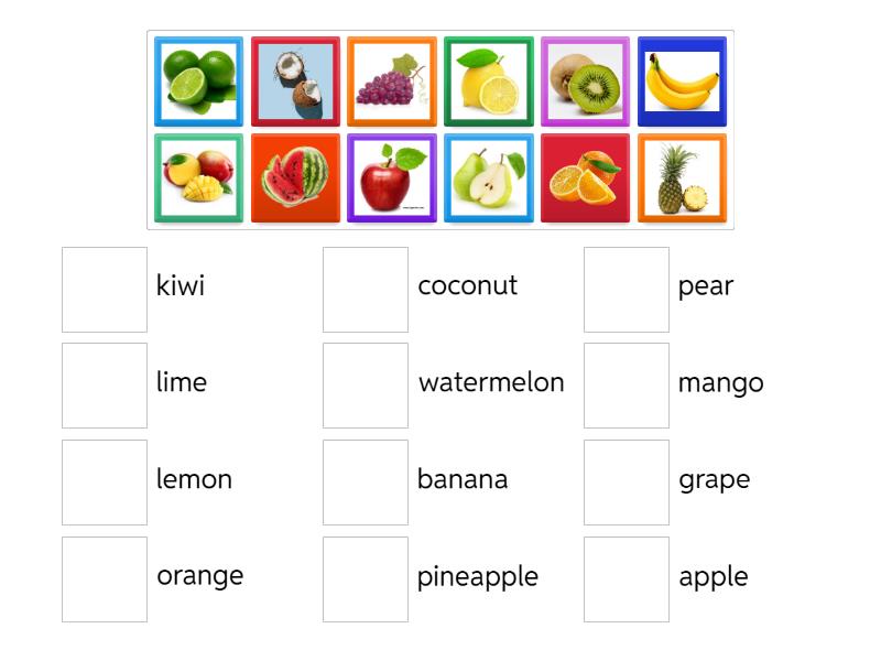 Fruit - Match up
