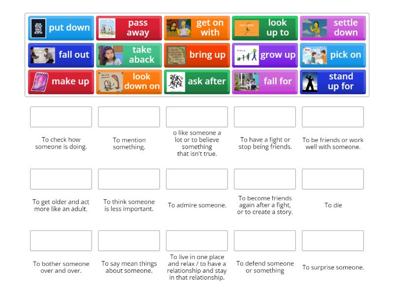 Phrasal verbs - Match up