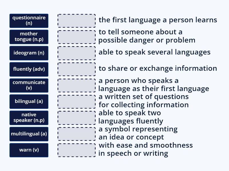 How do we use language? - Une las parejas