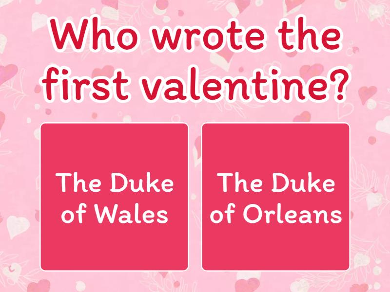 Valentines Day - Quiz