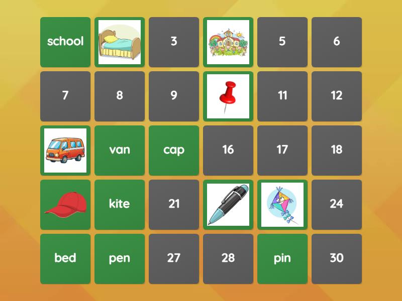 Naming Words - Matching pairs