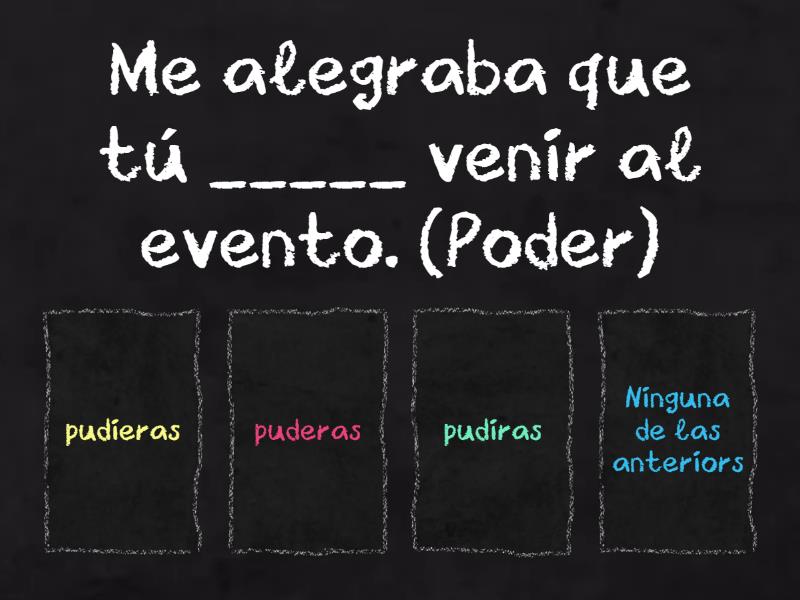 Pretérito imperfecto de subjuntivo - verbos irregulares Hacer Poner ...