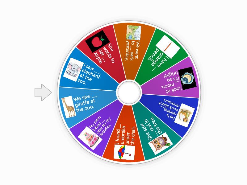 Grammar - Spin the wheel