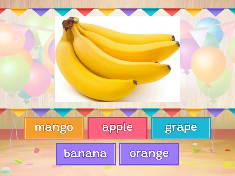 fruit - Find the match