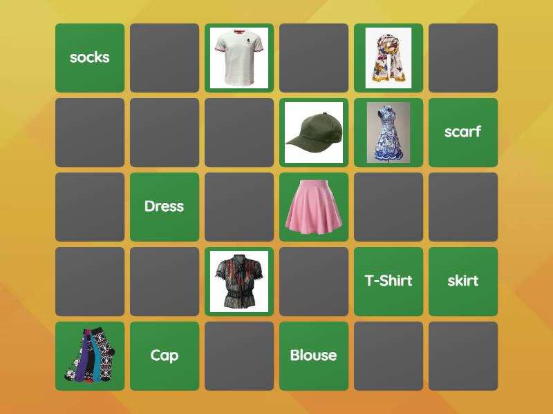 Memory Game Clothes - Matching pairs