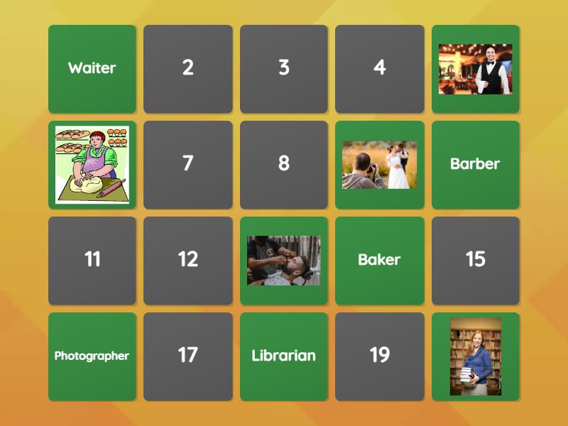 Unit 5 Vocab - job to pictures - Matching pairs