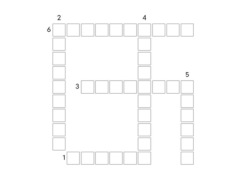 vocabulary list 3 - Crossword