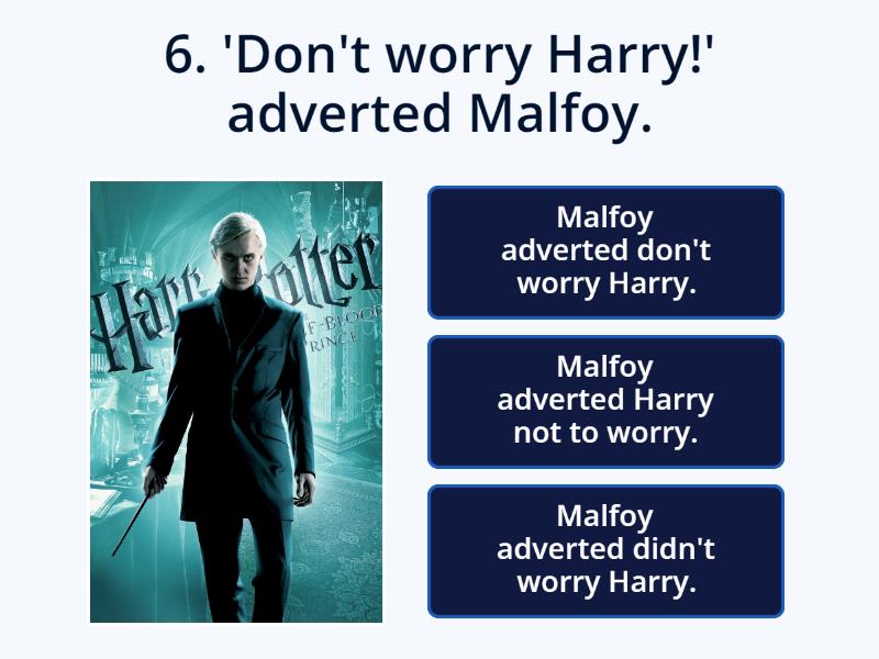 Reported Speech with Harry Potter - Kvíz