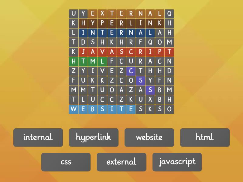 Programming Languages - Wordsearch