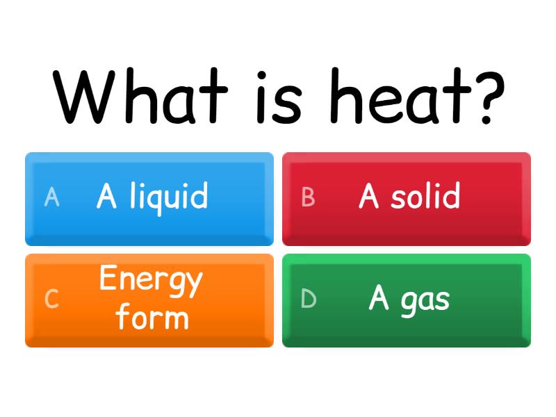 Year 5 Science: Understanding Heat - Quiz