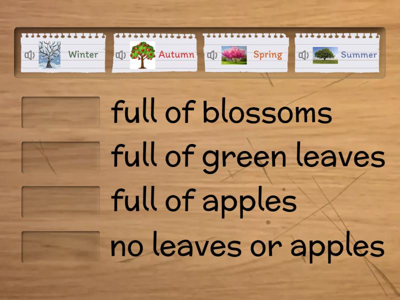 A tree for all seasons - Match up