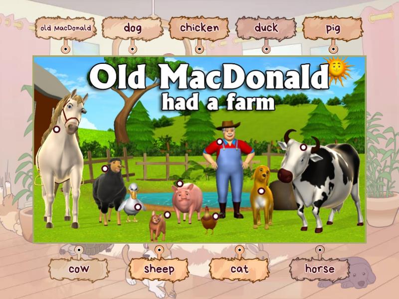 Old MacDonald had a farm - Labelled diagram