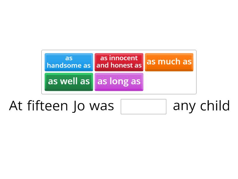 Little Women Chapter 5 - Complete the sentence