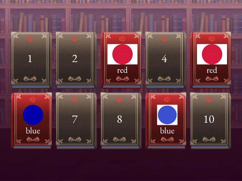 Colors Memory Game - Matching pairs