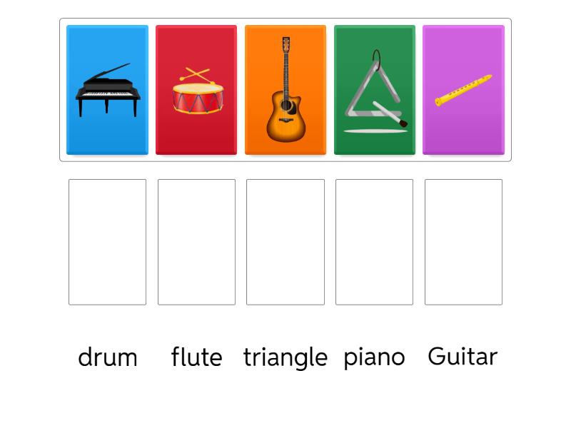 Learn some musical instruments - Match up