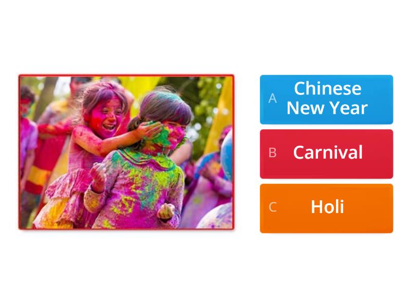 Celebrations around the world - Traditions - Quiz