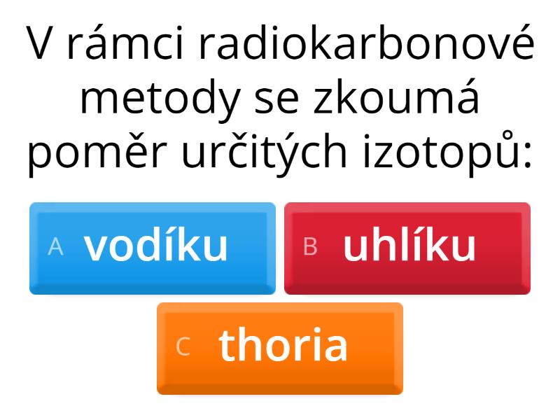 Jaderná fyzika - Quiz