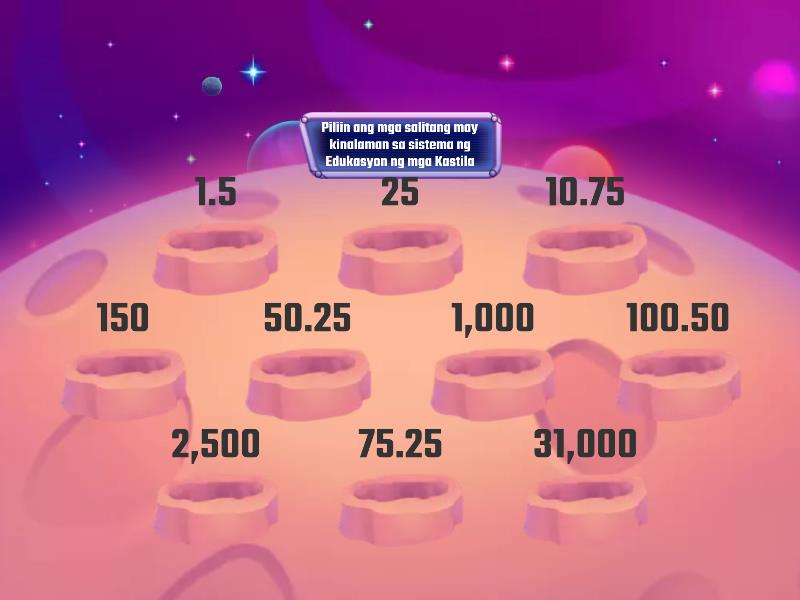 Decimal Hunt - Whack-a-mole