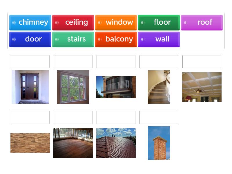 House vocabulary JE4 Unit 4 - Match up