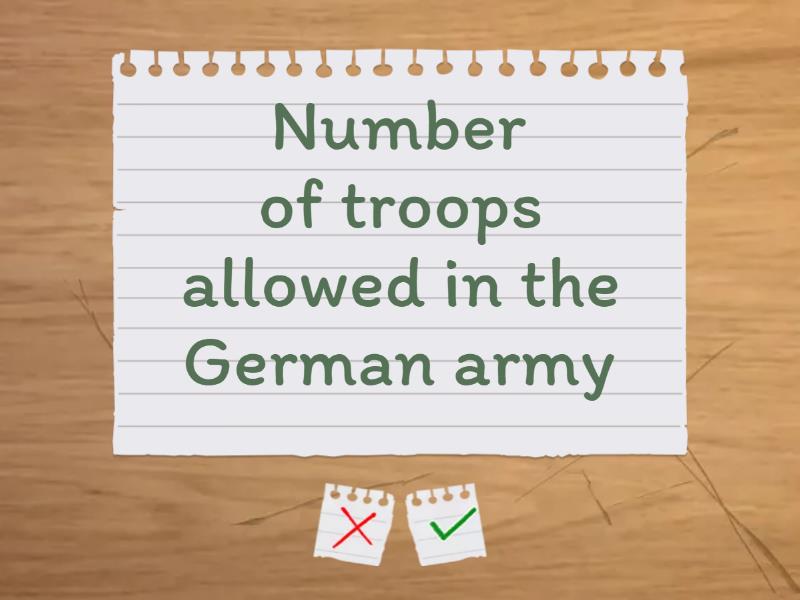 Treaty of versailles revision flashcards - Flash cards