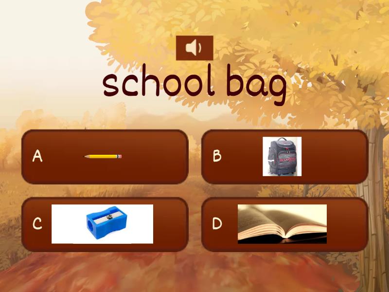 Classroom objects - Quiz