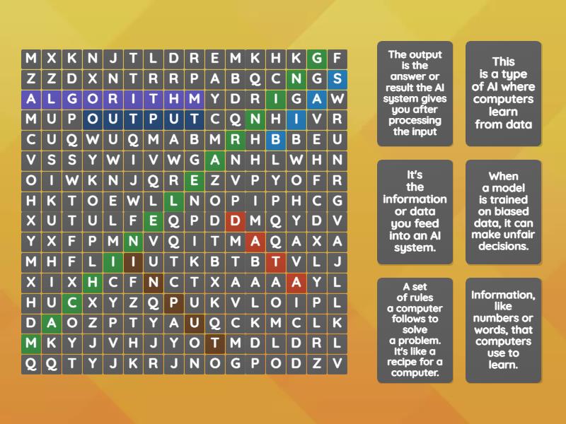 Artificial Intelligence - Wordsearch