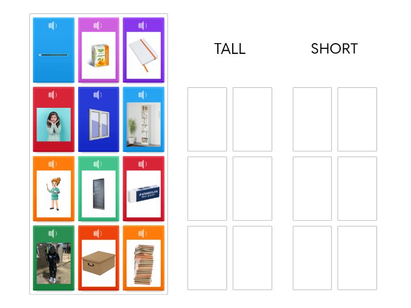 TALL OR SHORT? - Group sort