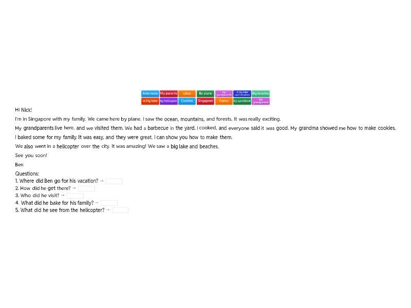 U4 - L4 - s - Complete the sentence