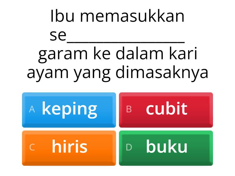 Pilih jawapan yang paling sesuai. - Quiz
