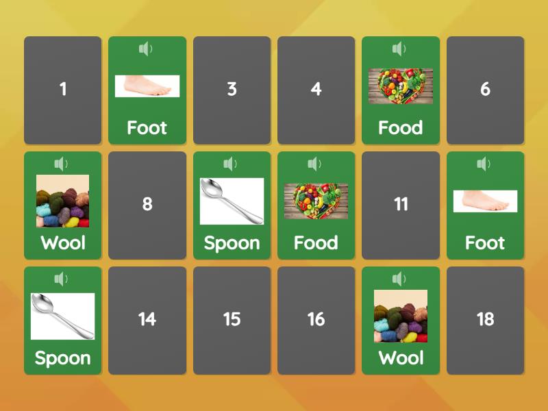 OO Digraph Memory Game - Matching pairs