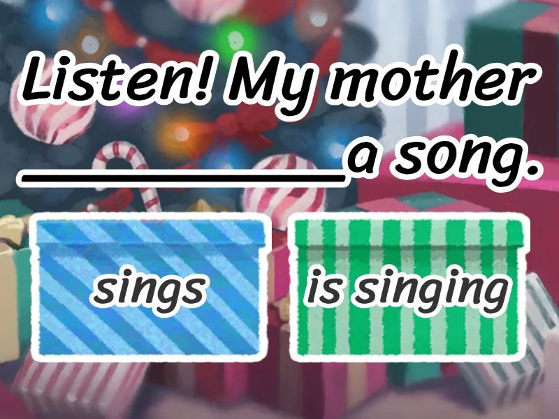 Present simple/ present continuous (2) - Quiz