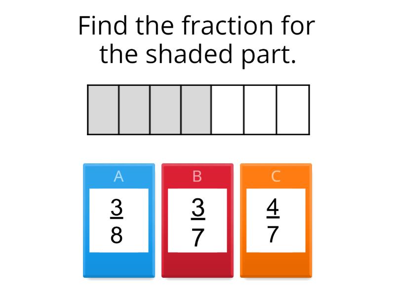Shaded Fractions - Quiz