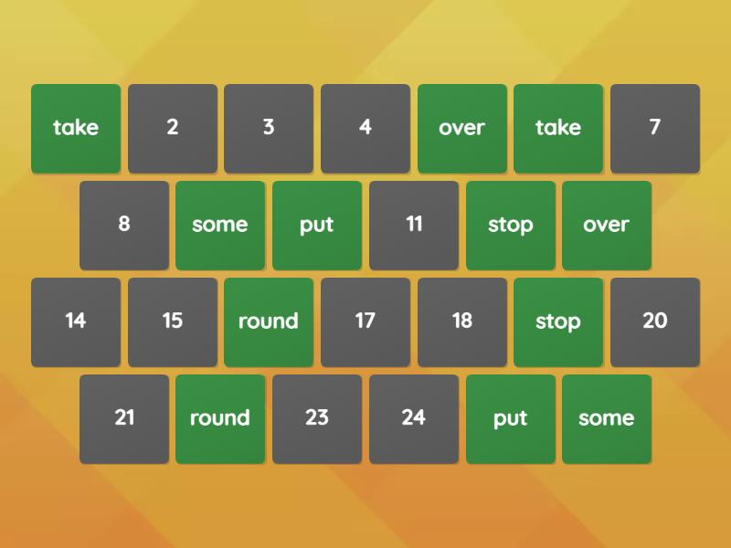 Dolch First Grade Sight Words - Memory Game - Matching pairs