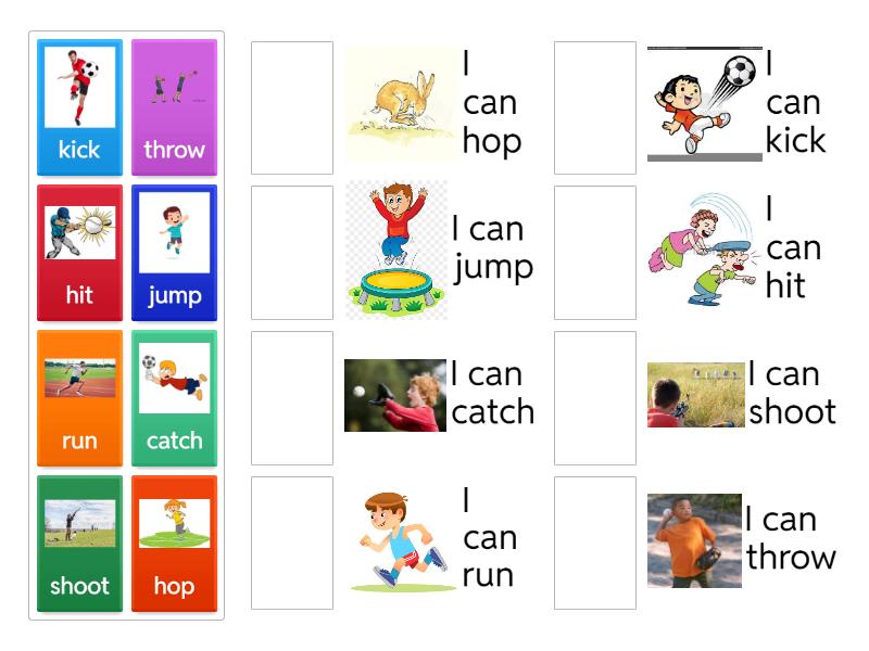 action verbs - Match up