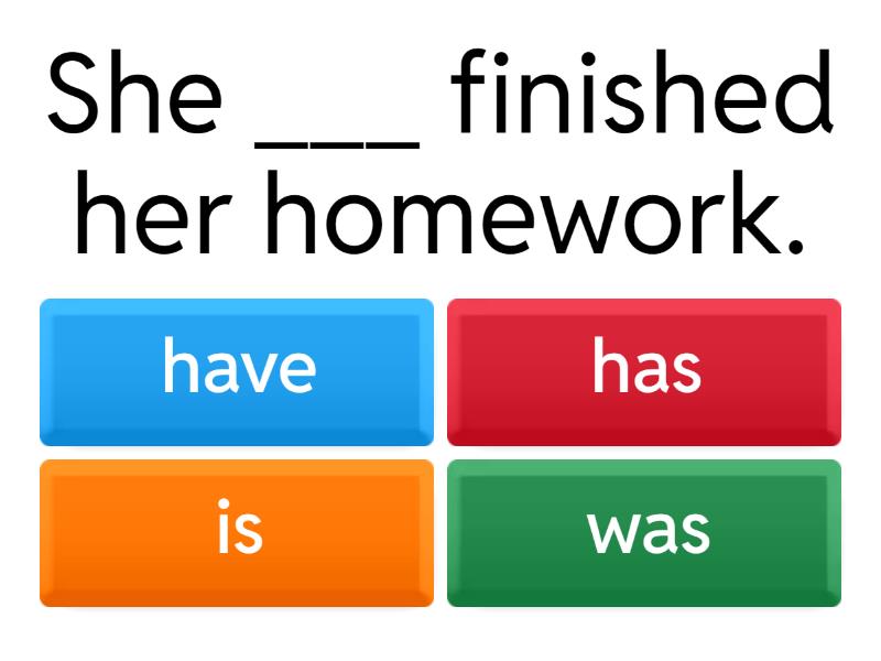 Present Perfect Tense - Quiz