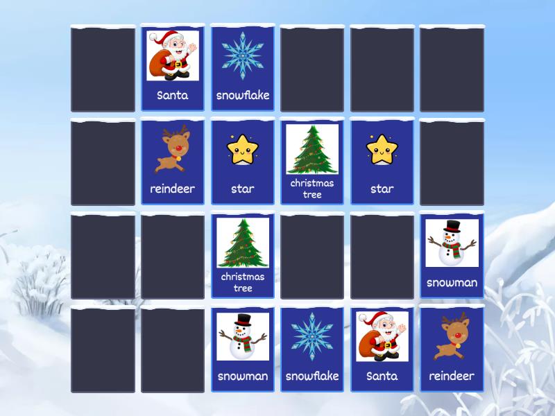 christmas memory game - Parejas