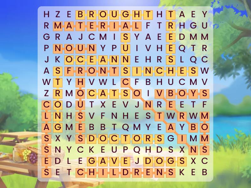 Unit 10 Week 1 Spelling Words and High Frequency Words - Wordsearch