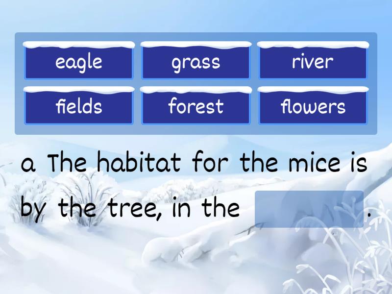 Grade 1 -1.3 Animals in different habitat-Sentence completion ...