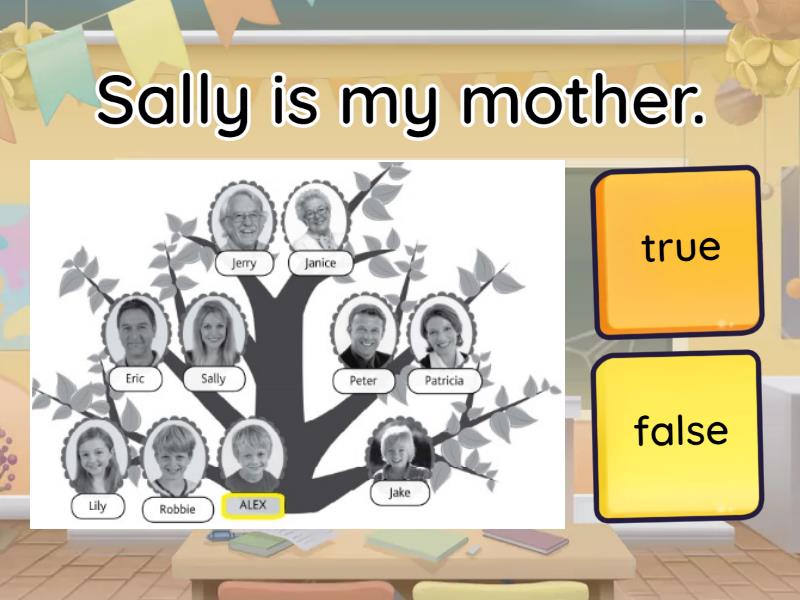 Family members - 3rd grade - Test