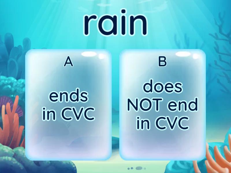 Does it end in a CVC? - Quiz