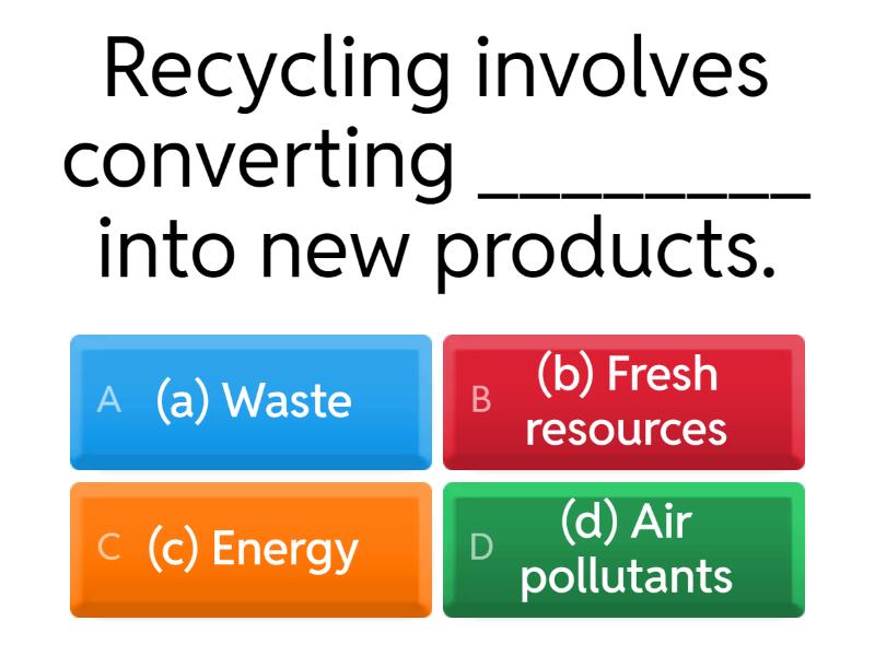Recycling - Quiz