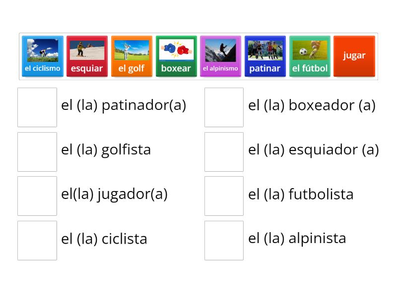 Los deportes - Match up