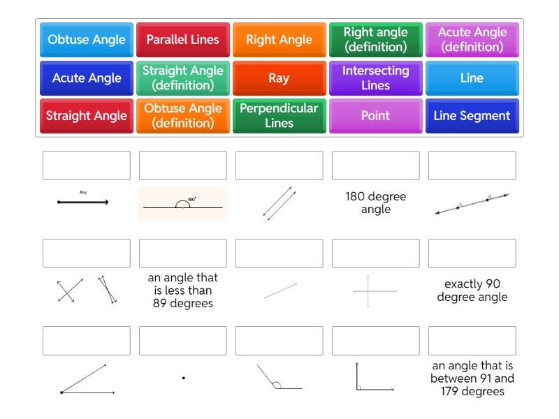 Geometry Vocabulary - Match up