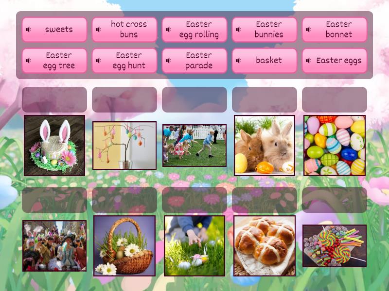 Easter vocabulary A1-A2 - Match up