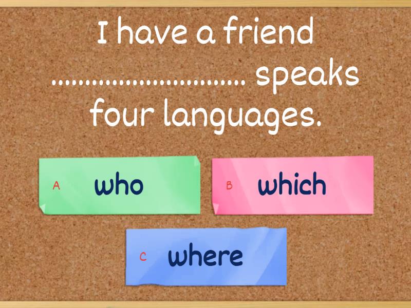 Relative Pronouns - Quiz